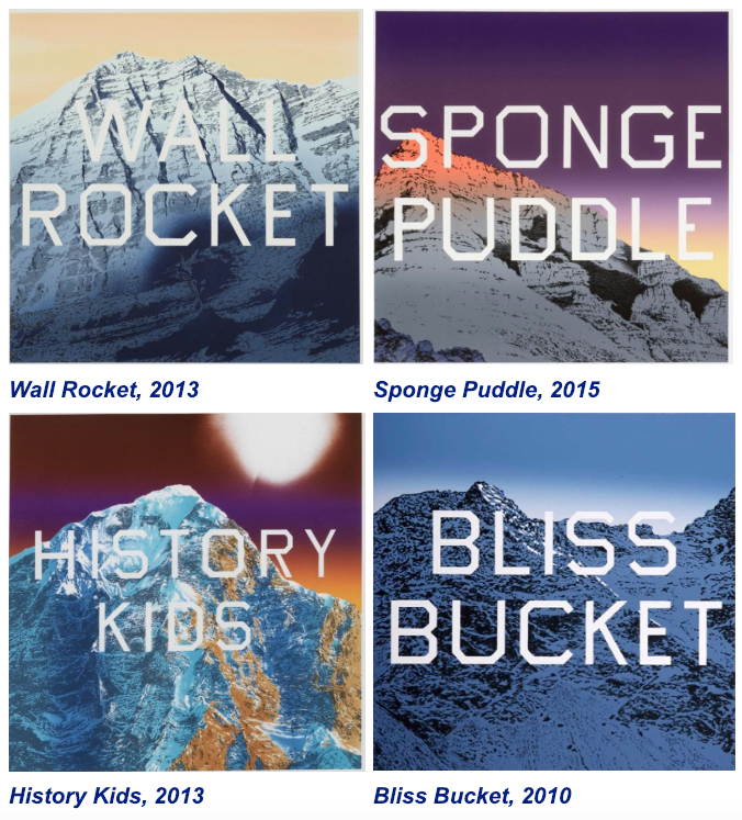 Ed Ruscha's Mountain Series | Galerie Maximillian